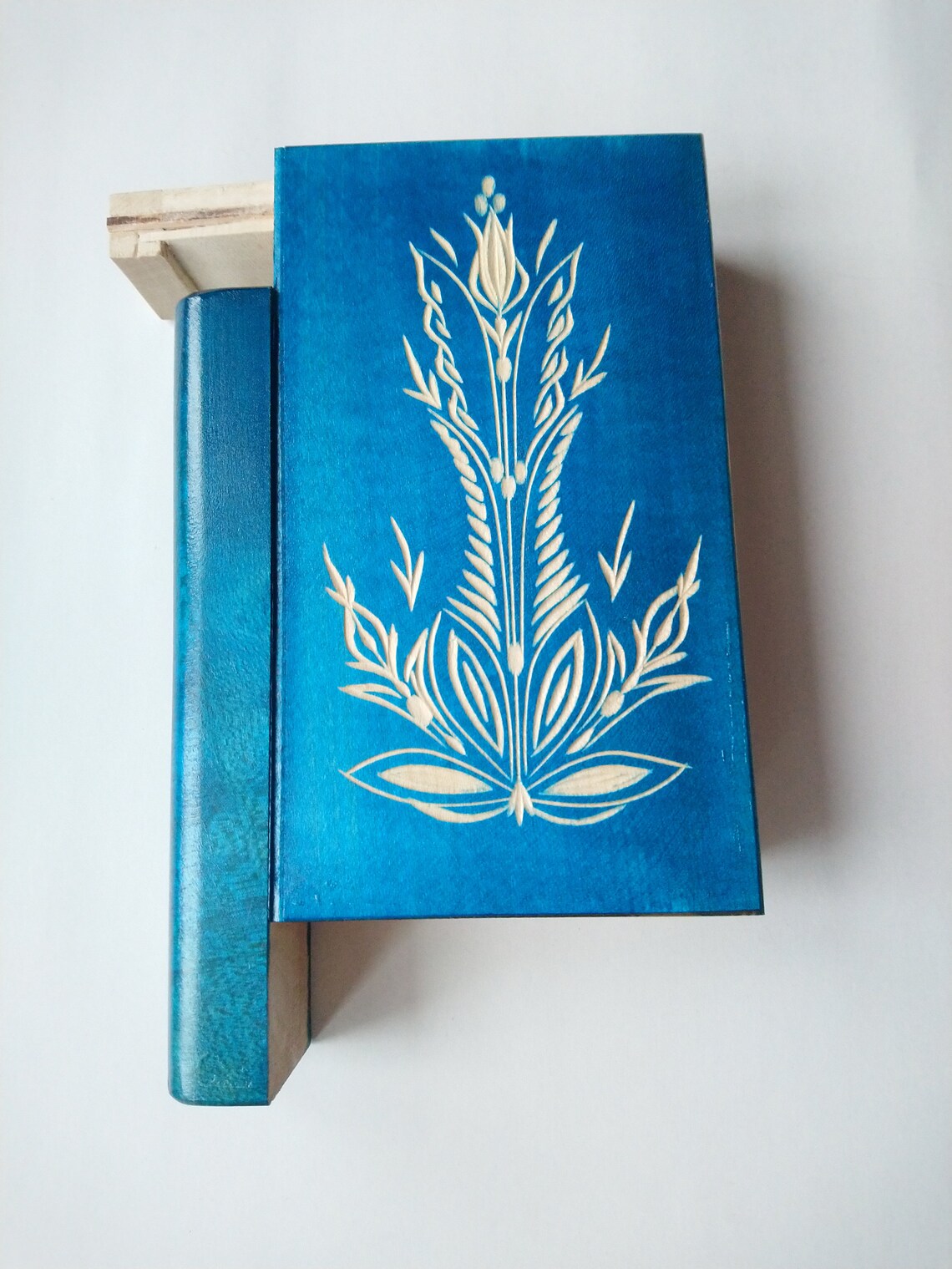 Big Huge Blue Magic Misterious Wizard Puzzle Book Box With | Etsy