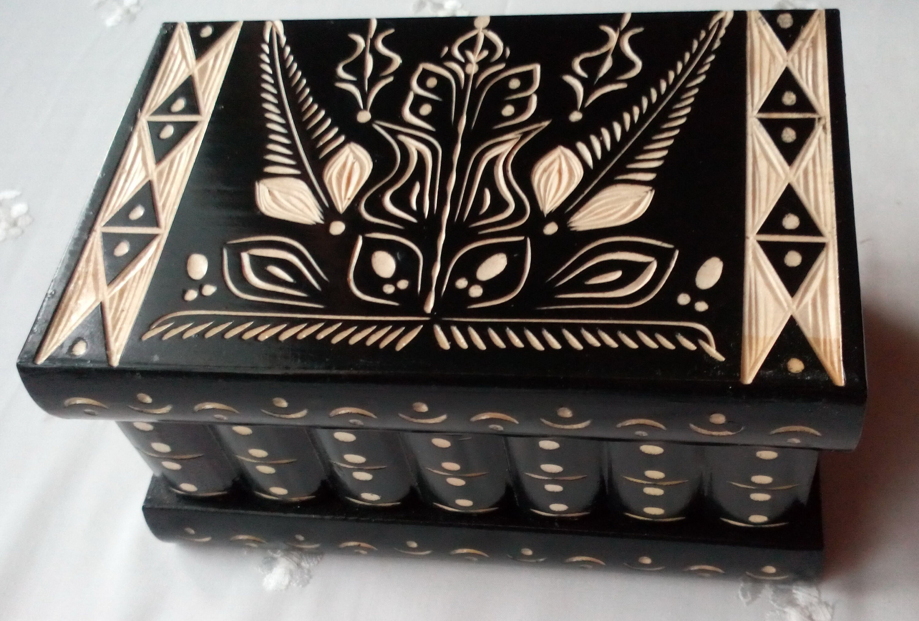 Big puzzle box magic box jewelry storage box secret box black | Etsy