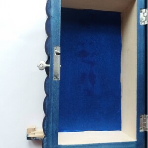 New Big Huge Blue Wooden Puzzle Box Secret Treasure Adventure Mystery ...