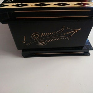 Biggest Giant Black Puzzle Box on Etsy,huge Secret Magic Wizard Box ...