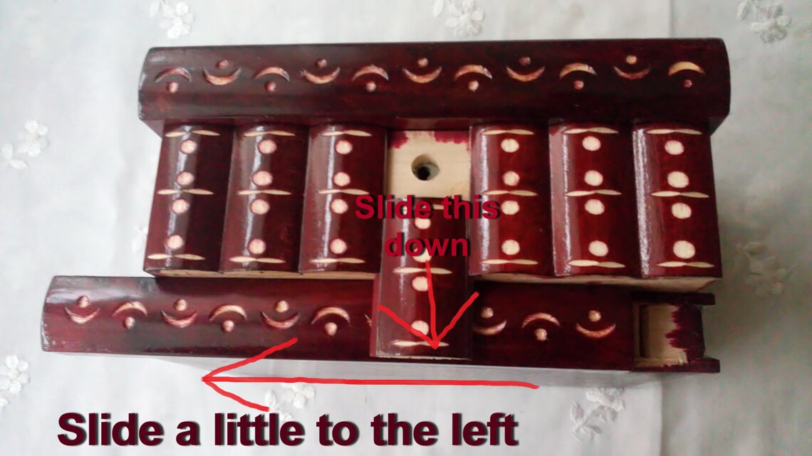 Jewelry Box Magic Box Mystery Box Big Puzzle Box Red Secret | Etsy