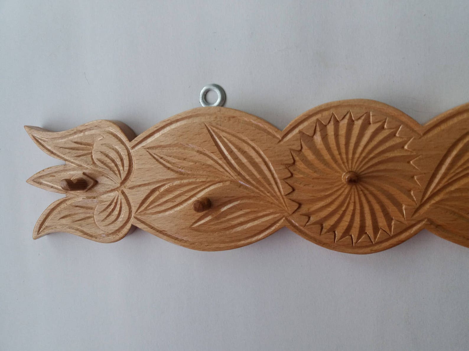 Wooden Handcarved Key Hanger Key Rack, Jewelry Hanger, New Home Gift ...