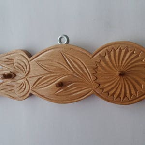 Wooden Handcarved Key Hanger Key Rack, Jewelry Hanger, New Home Gift ...