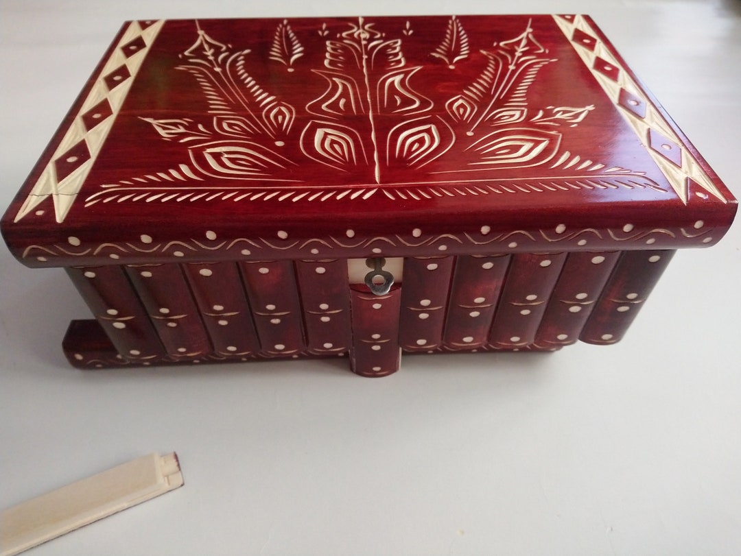 Biggest Giant Red Puzzle Box on Etsyhuge Secret Magic Wizard - Etsy