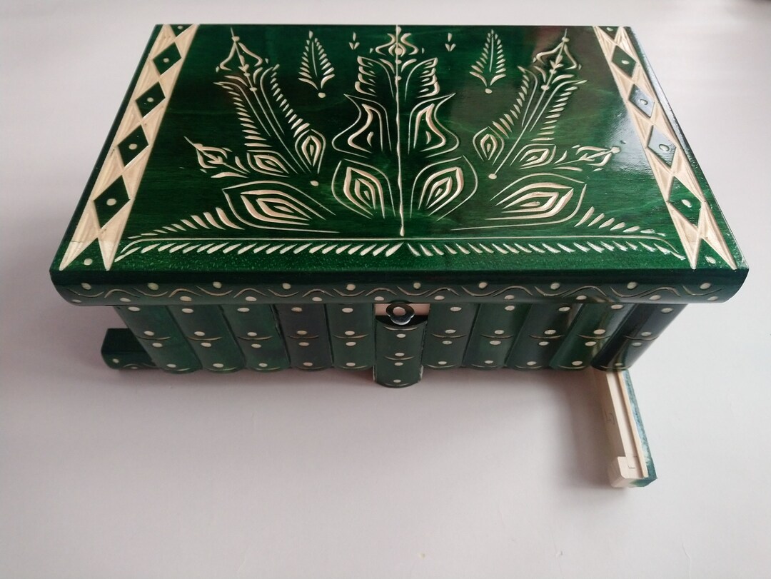 Biggest Giant Green Puzzle Box on Etsyhuge Secret Magic - Etsy