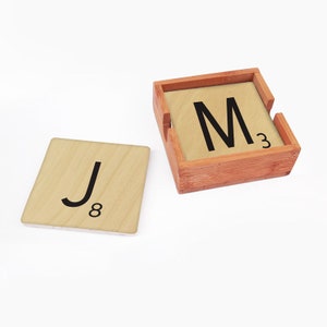 Letter/scrabble Coasters - Etsy