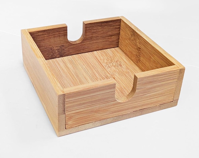 Wood Coaster Holder. Maple Finish Wooden. Holds up to 6 Coasters. Round ...