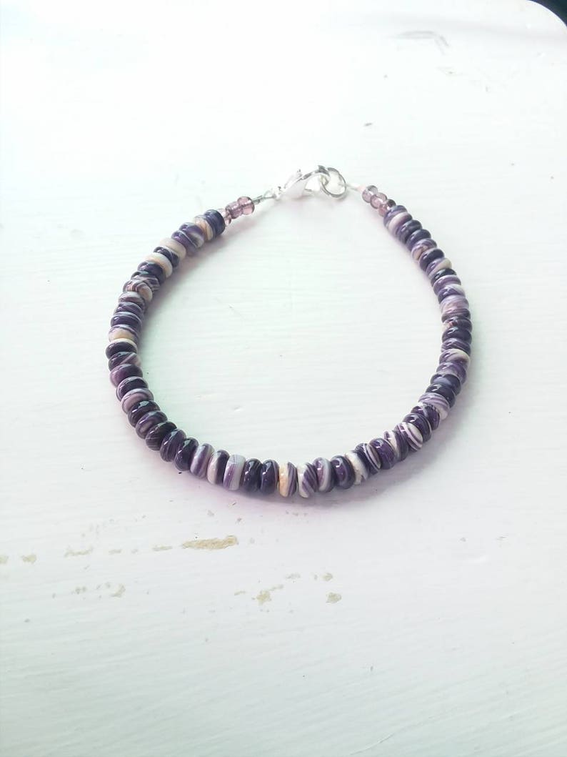 1 Necklace All Dark Wampum Sm Beads 6mm Choose a Length - Etsy