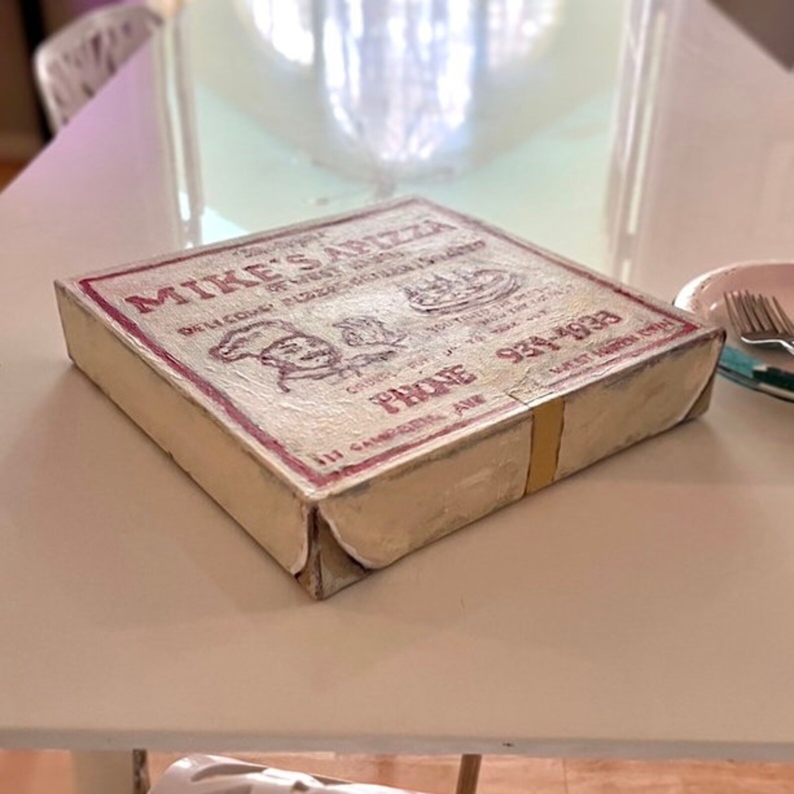 Pizza Box Painted Portraitcommission Art Inspired by Your - Etsy