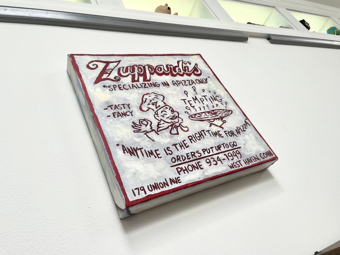 Pizza Box Painted Portraitcommission Art Inspired by Your - Etsy