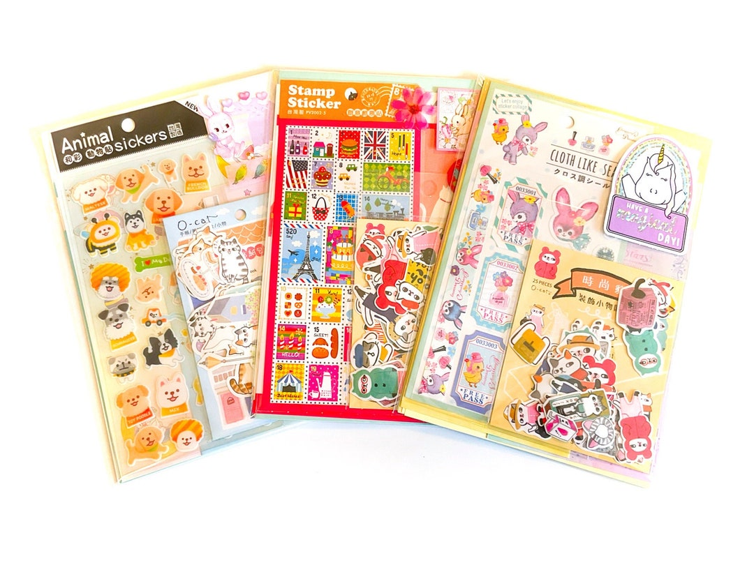 Kawaii Stationery Grab Bag,japanese Taiwanese Stationery,kawaii Cat ...