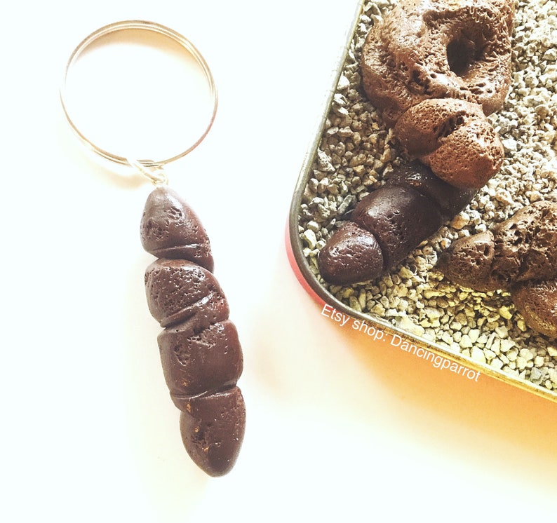 Cat Poop Keychain Handmade Poop Keychain Poop Accessories - Etsy