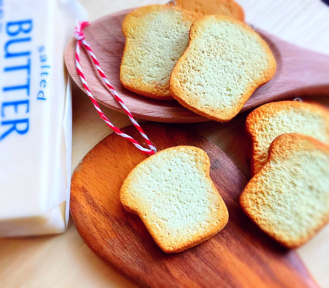 Handmade Toast Clay Ornament,food Ornament,breakfast,slice of Bread ...