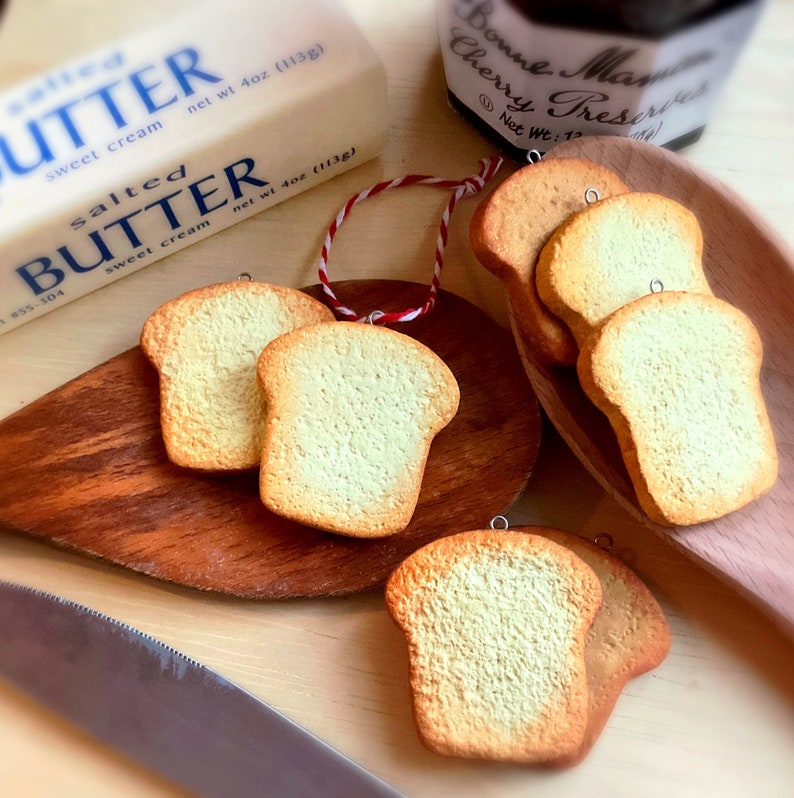 Handmade Toast Clay Ornamentfood Ornamentbreakfastslice of - Etsy