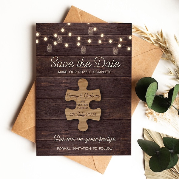 Rustic Save the Date - Etsy