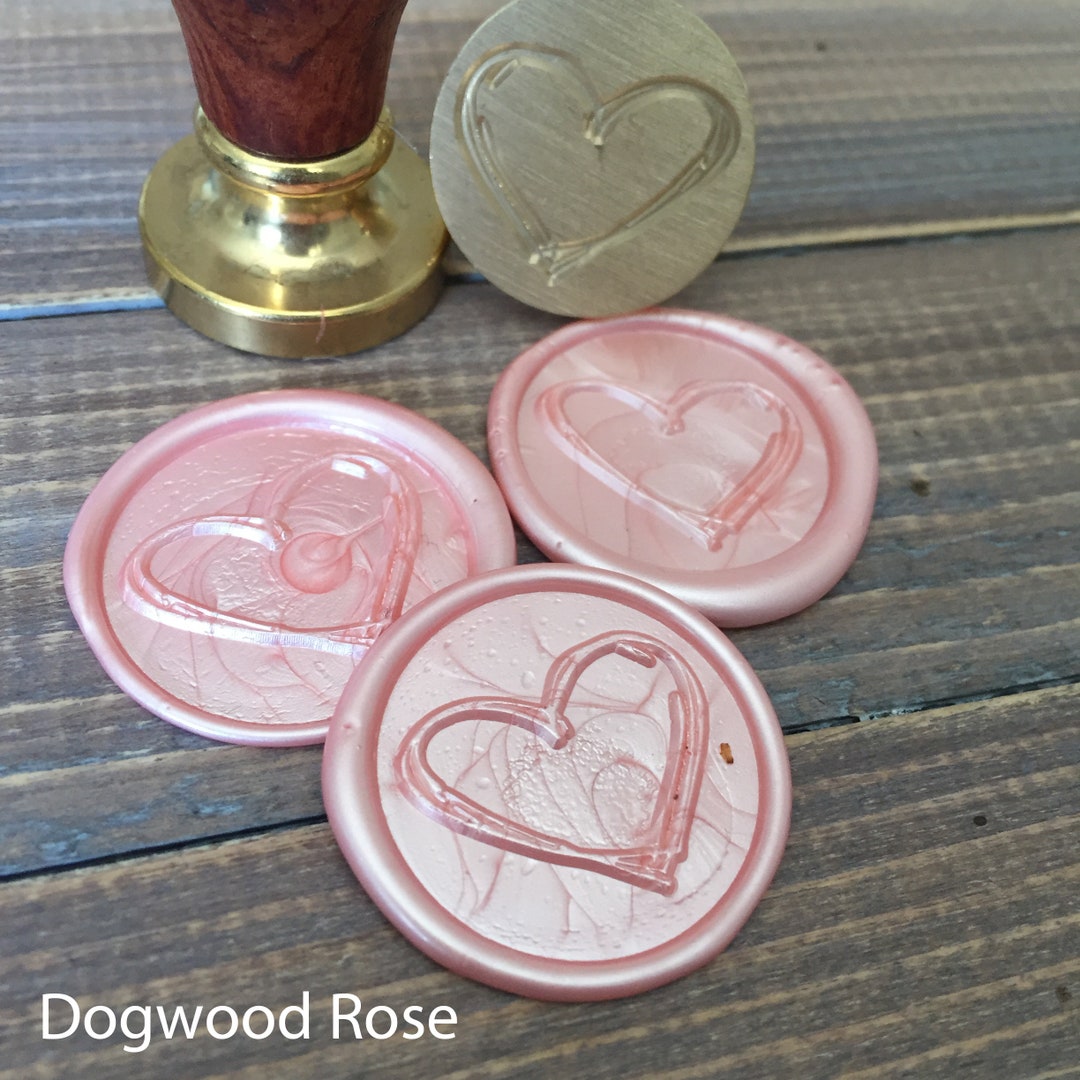 Handmade Heart Wax Seal: Self Adhesive Wedding Seals - Etsy