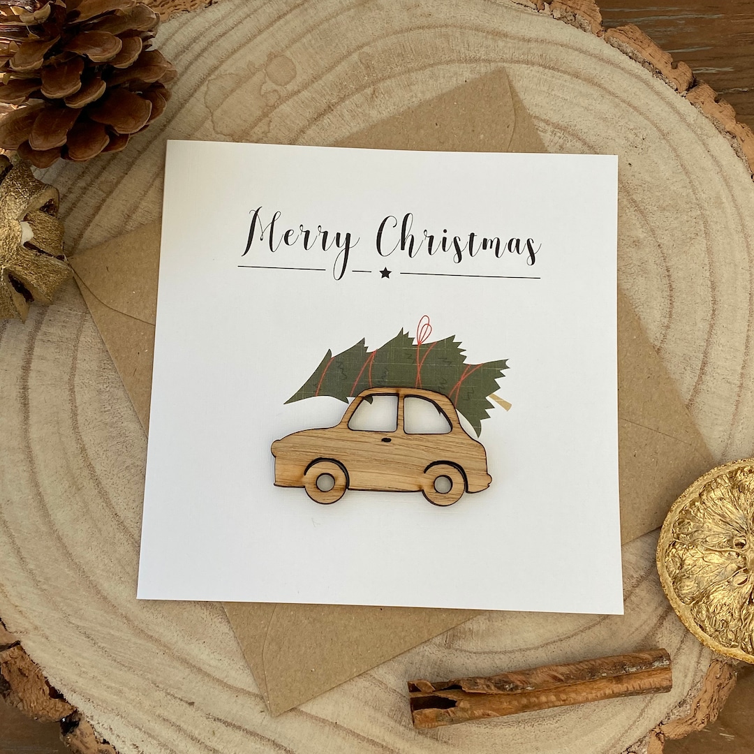 Car Christmas Card Fun Christmas Card Christmas Card for - Etsy UK