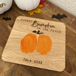 Bumpkin Plaque | Personalised Halloween Sign | Kids Halloween Crafts ...