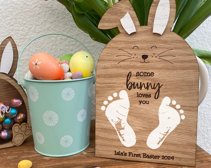 Personalised My First Easter Plaque First Easter Sign Easter Keepsake ...