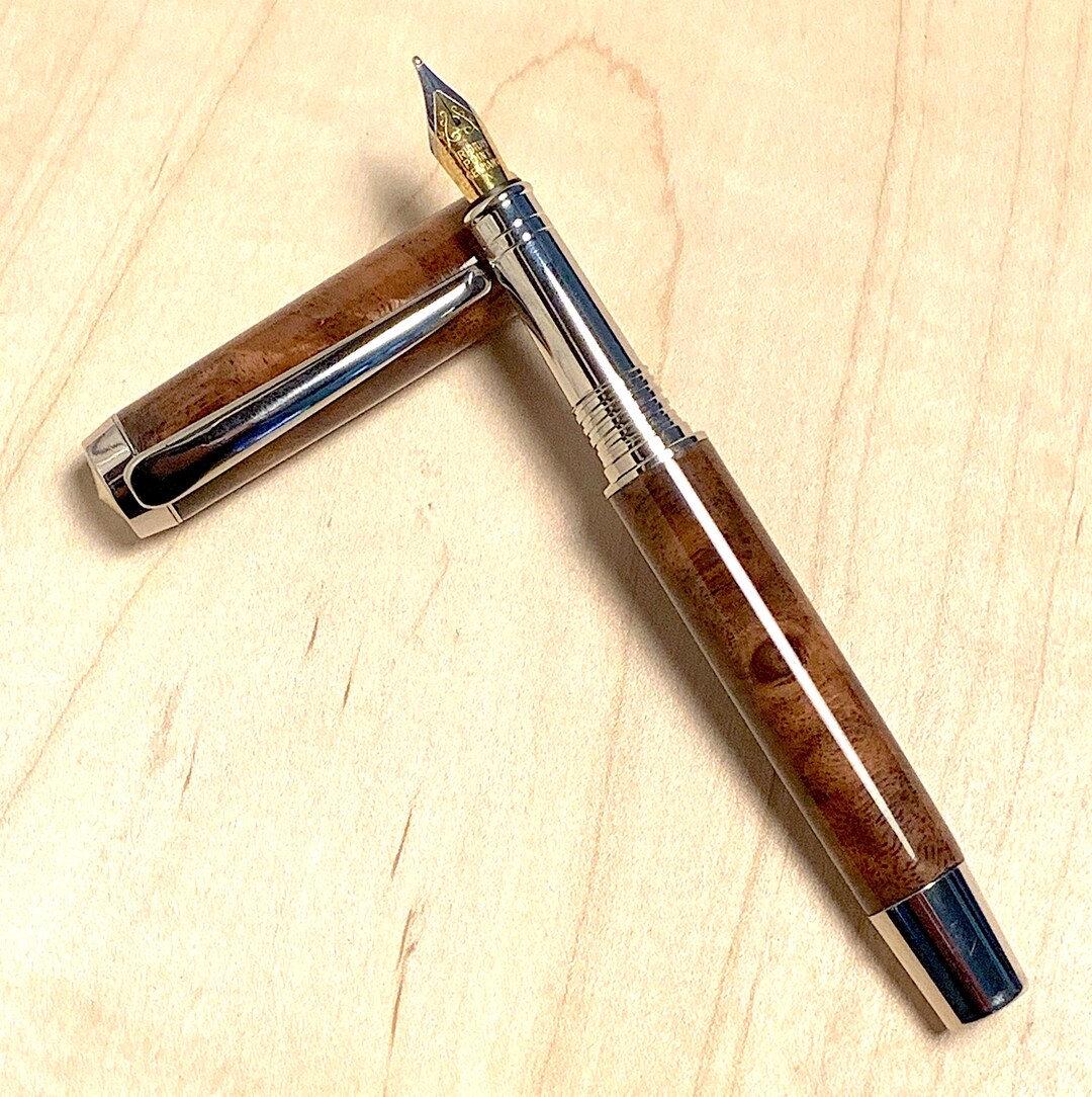 Wood Pen - Claro Walnut Fountain Pen - Etsy