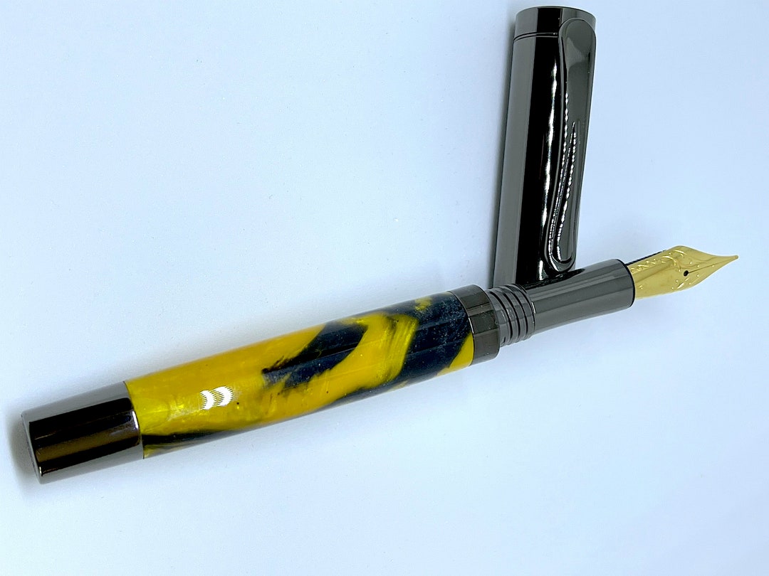 Silver Banana Split Acrylic Fountain Pen - Etsy