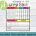 Printable Daily & Weekly Kids Chore Chart | Digital Download | Rainbow ...
