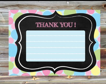 Polka dot thank you | Etsy