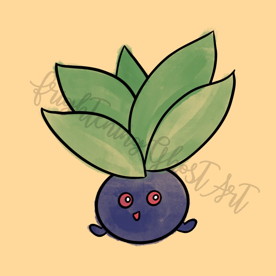 Set of 3 Oddish Evolution 4x4 Art Prints - Etsy