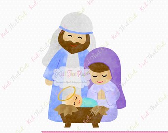 Holy family svg | Etsy