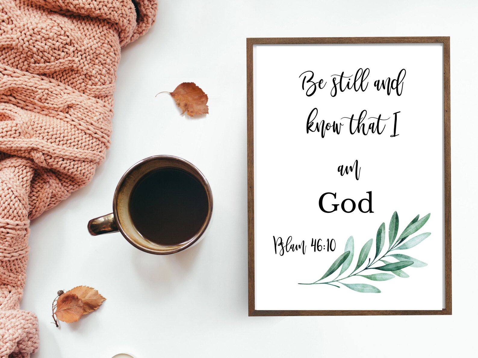 Psalm 46:10 Verse Poster Artwork, Scripture Verse, Wall Art Print ...