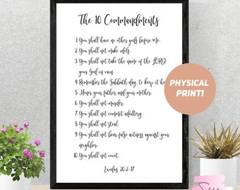 10 Commandments Poster - Etsy