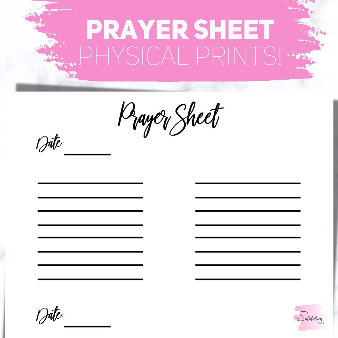 Prayer Requests Sheets, Bible Study Notes, Church Notes,sermon Notes ...