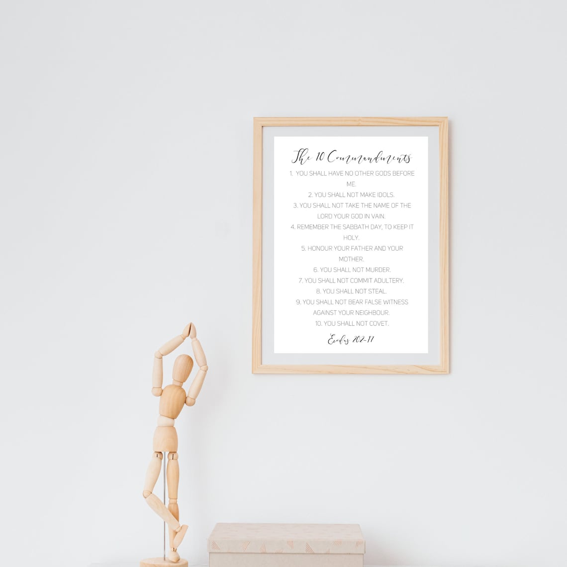 The Ten Commandments Wall Art, Commandment Printable, 10 Commandment ...