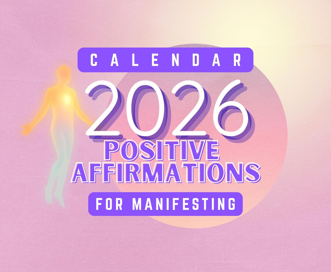 2026 Manifestation Calendar, Positive Affirmations Wall Calendar, Gifts ...
