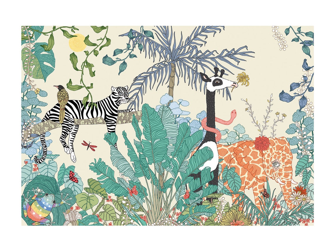 Limited Edition Print, Mixed Jungle (size A4) - Etsy