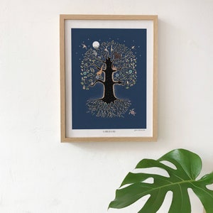 Limited Edition Print Illustration ,tree of Life Art, Nature Art, Home ...