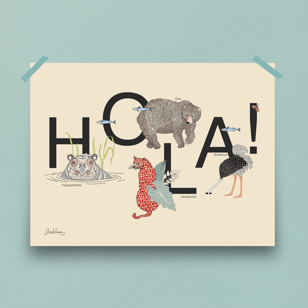 Hola, Welcome Home Children Decor Print - Etsy