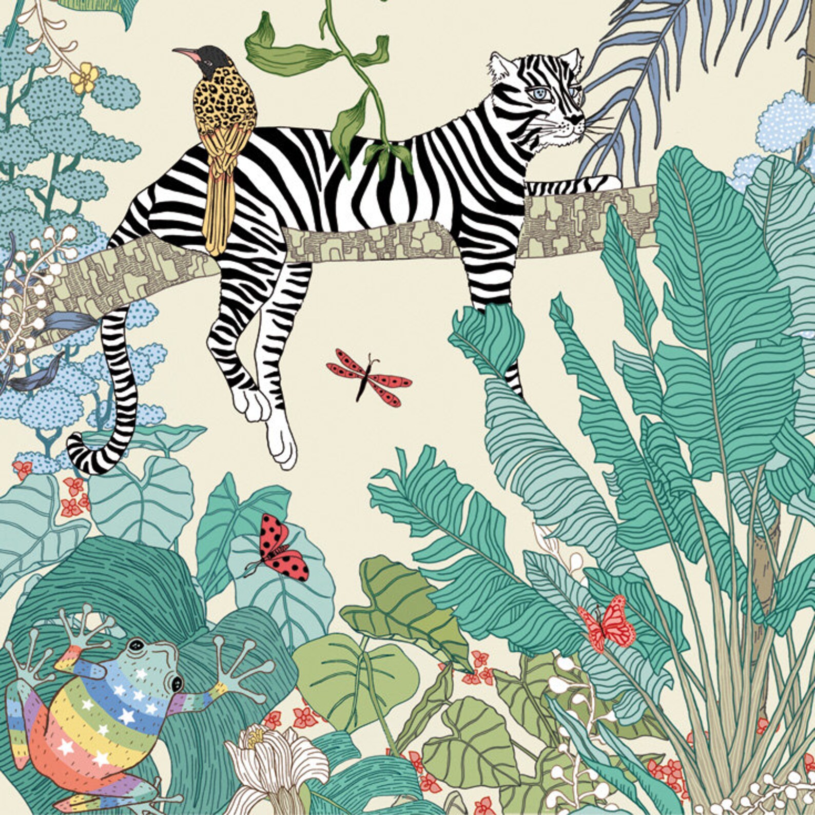 Limited Edition Print, Mixed Jungle (size A4) - Etsy