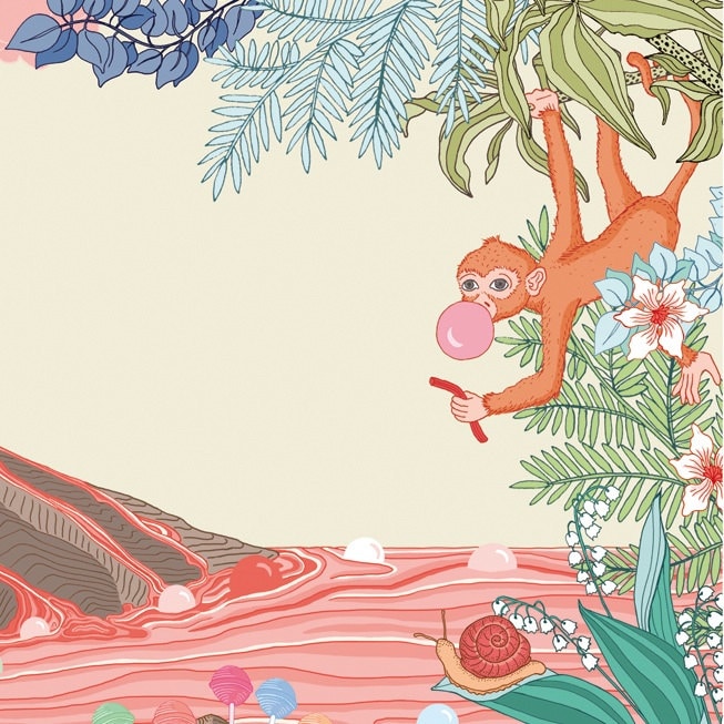 The chewing gum volcano | Etsy