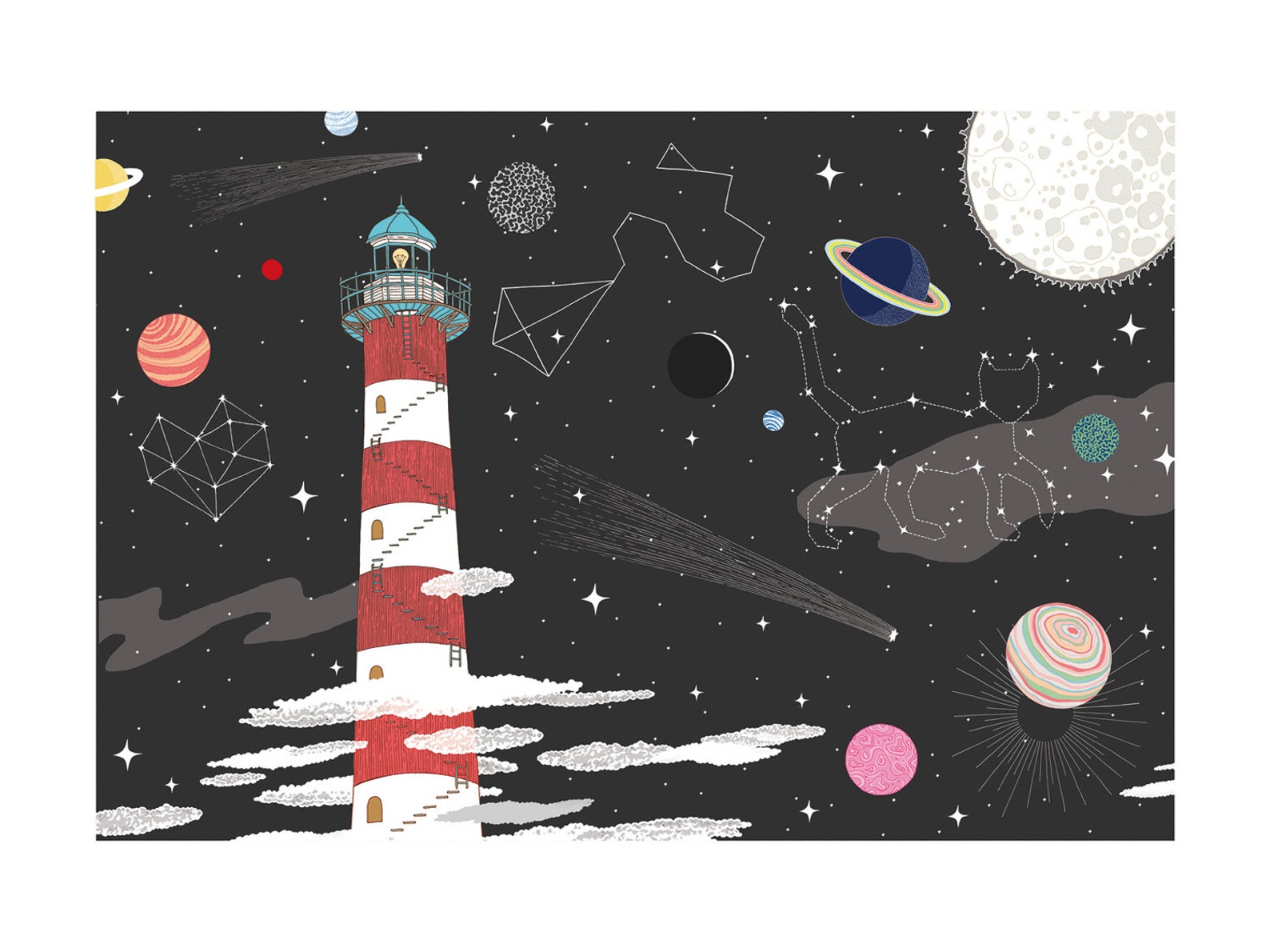 The Tallest Lighthouse on Earth-size A4 - Etsy