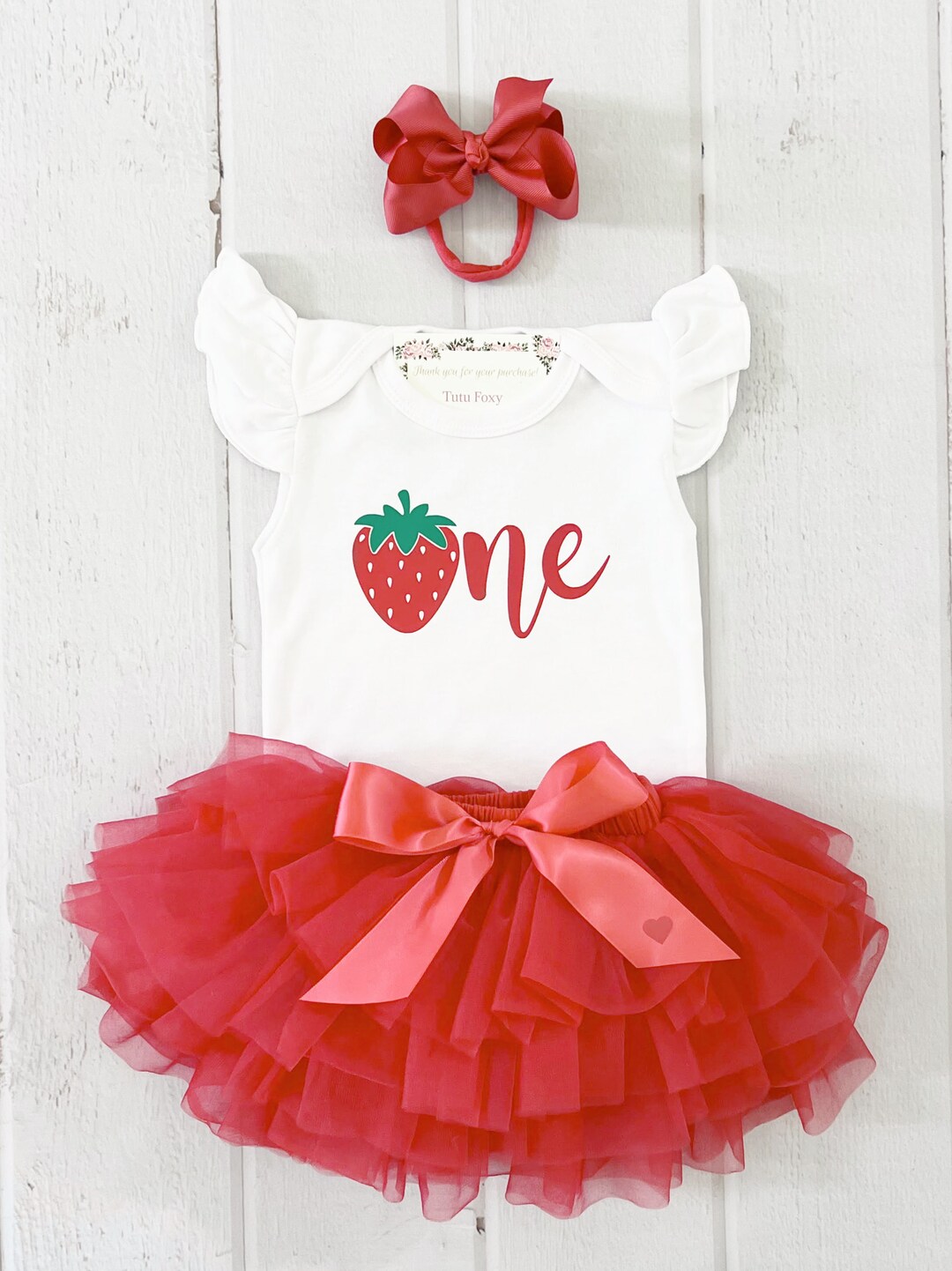 Berry First Birthday Outfit Girl, Berry 1st Birthday, 1st Birthday Tutu ...