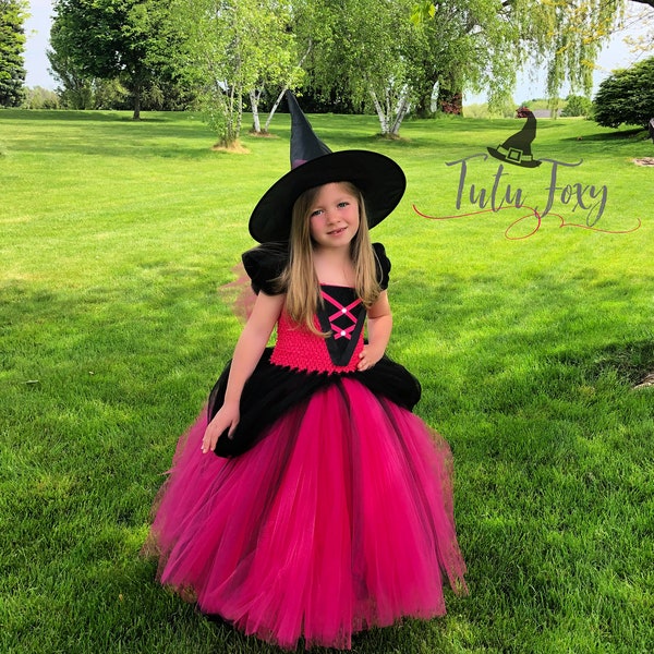 Girls Pink Witch Costume - Etsy
