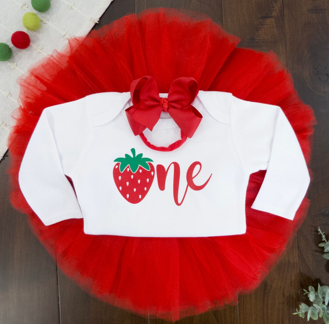 Berry First Birthday Outfit Girl, Berry 1st Birthday, 1st Birthday Tutu ...