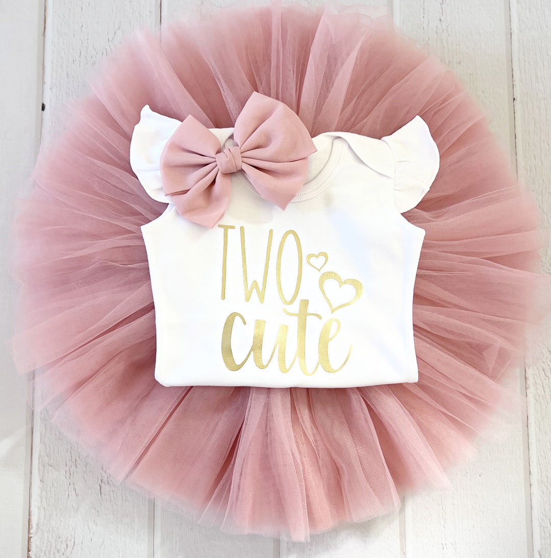 2nd Birthday Outfit Girl, Two Cute, Toddler Birthday Outfit Girl, 2nd ...