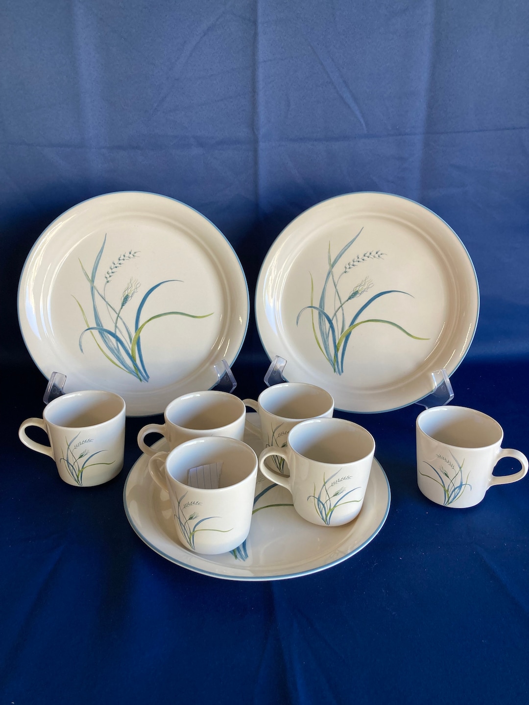 9 Pieces of Corelle Coastal Breeze Dinnerware - Etsy