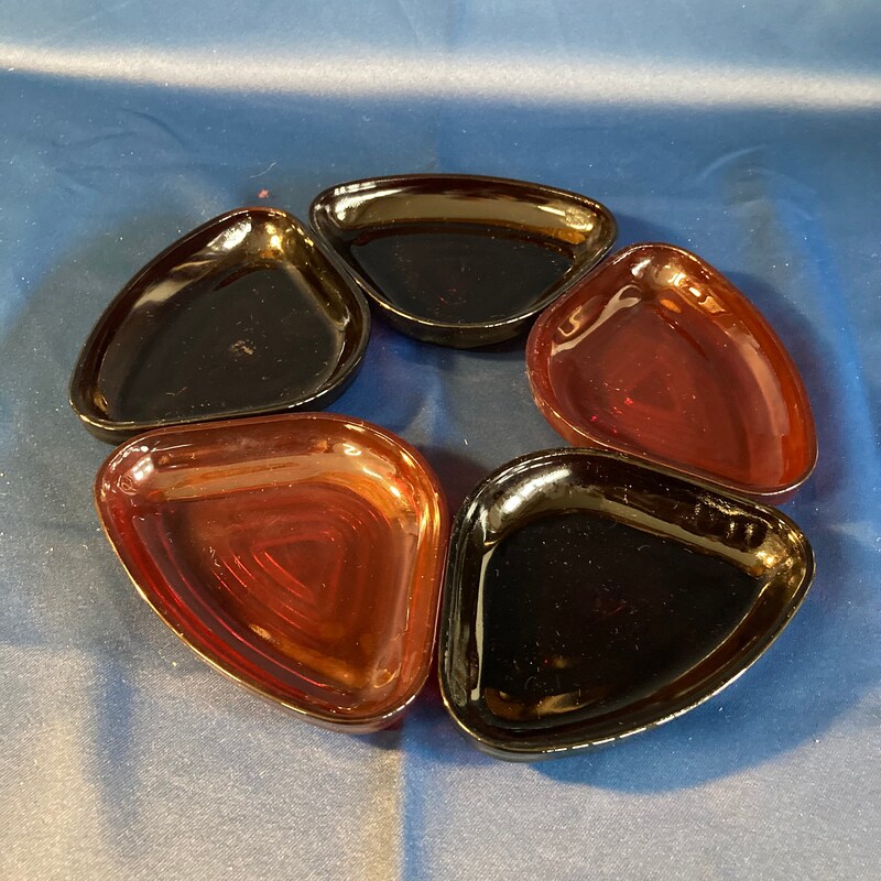 Ruby Red Relish Tray - Etsy