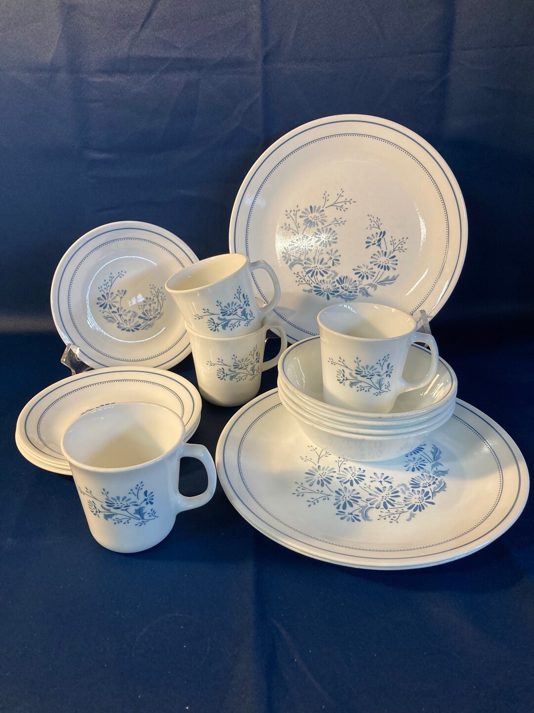 16 Piece Corelle Colonial Mist Dinnerware Set, Service for 4 - Etsy