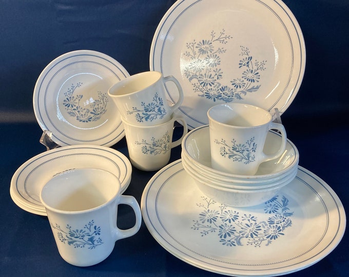 CORELLE BLUE VELVET Roses Dinnerware **sold Separately** - Etsy