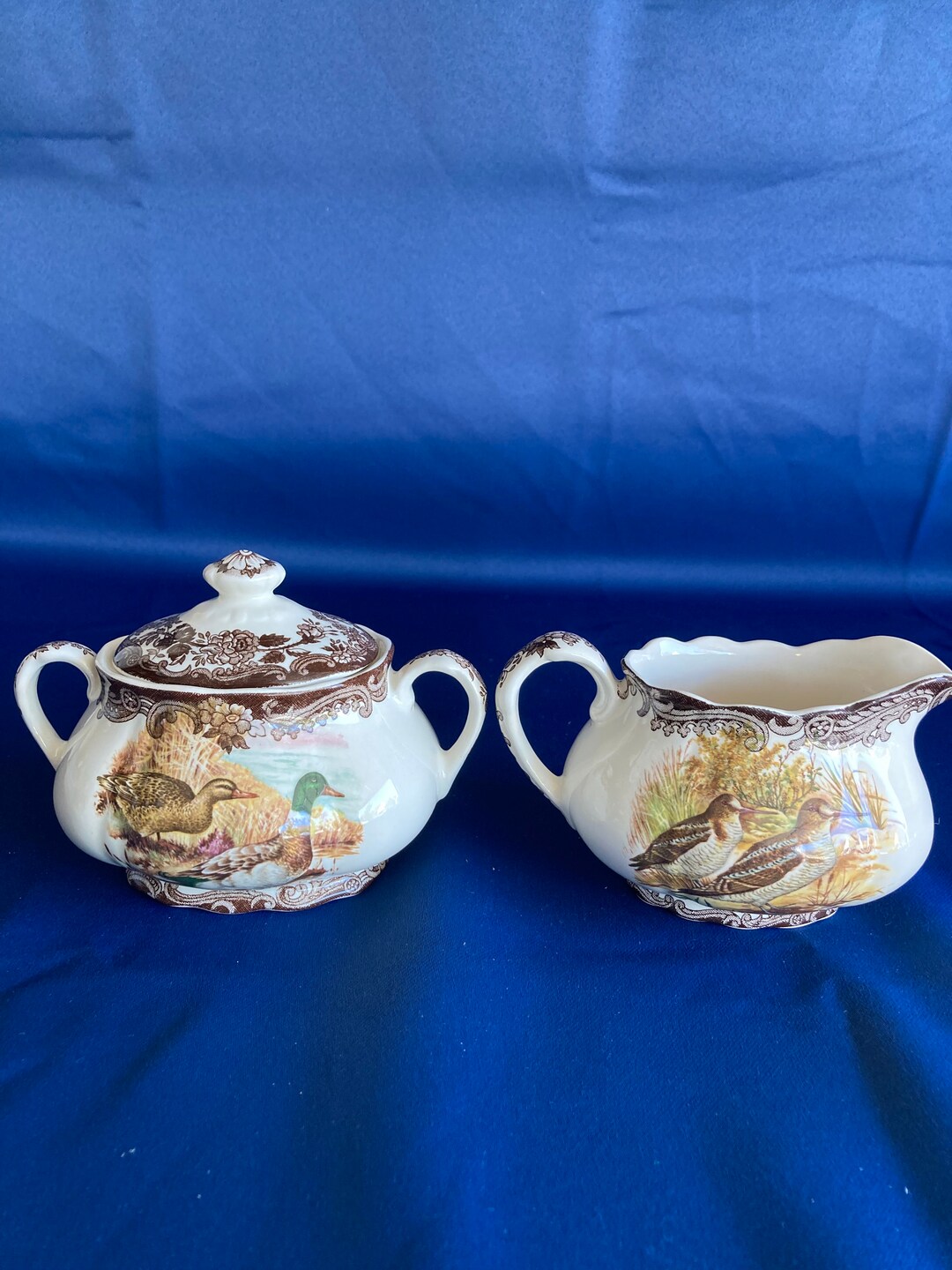 Royal Worcester Palissy Game Series Creamer and Covered Sugar Set - Etsy