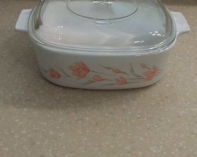 Rare Corning Ware Peach Floral 2 Liter 2 Qt. Covered Casserole - Etsy
